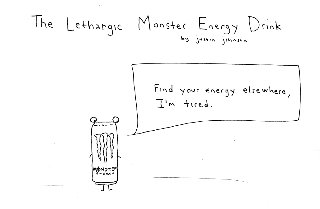 Monster Energy Drink Cartoon | the justin johnson show